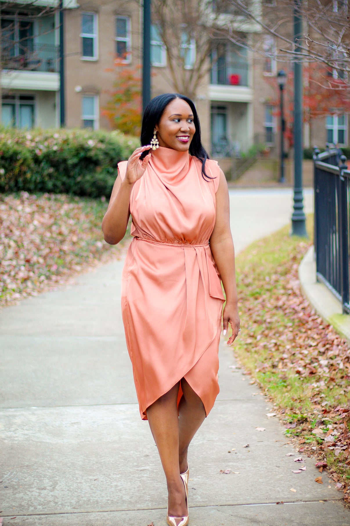 Hazel High Neck Dress – One Stylish Lady